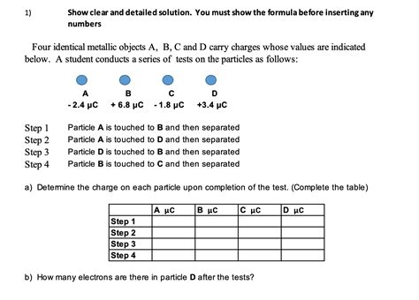 Solved 1 Show Clear And Detailed Solution You Must Show