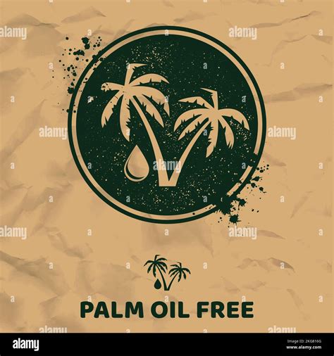 Palm Oil Free Logo Stock Vector Images Alamy