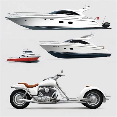 Cruiser Vector Set White Background Isolated A High Quality Premium Ai Generated Vector