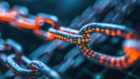 Futuristic Representation Digital Technology Cryptography Connections