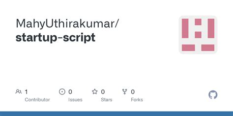 Github Mahyuthirakumarstartup Script