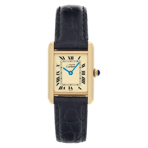 Preowned Cartier Must De Xxx Vermeil Ivory Dial Mm Gray Sons