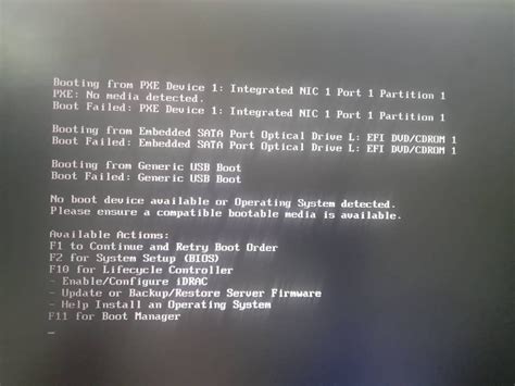 ‎no Boot Device Available After Power Outage Dell Technologies