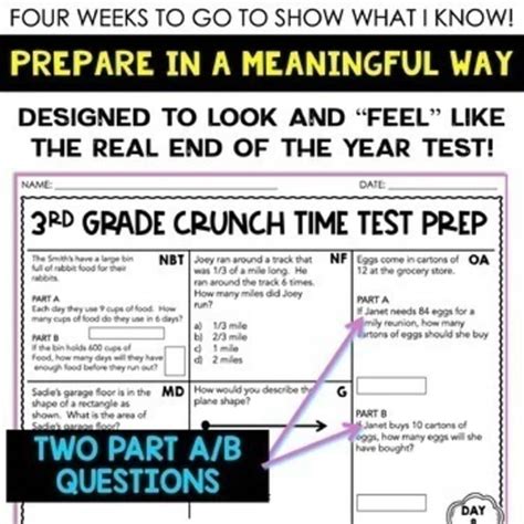 3rd Grade Math Test Prep 3rd Grade Reading Test Prep Ela Test Prep Bundle