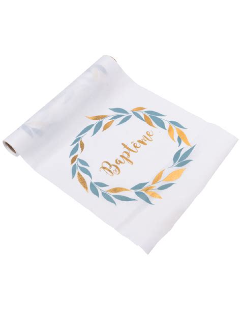 Chemin De Table Baptême Couronne Végétale 28 Cm X 5 M Décoration