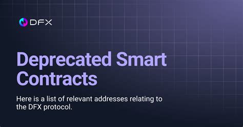 Deprecated Smart Contracts Dfx Finance
