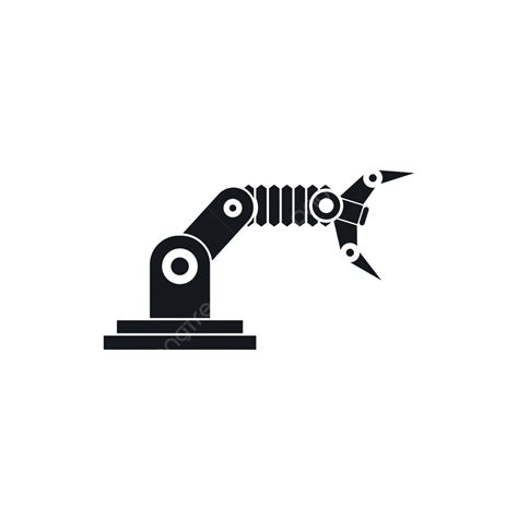 Robotic Hand Manipulator Iconsimple Style Metal Science Control Vector