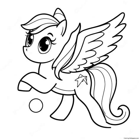 Rainbow Dash Flying Coloring Page 1121 899
