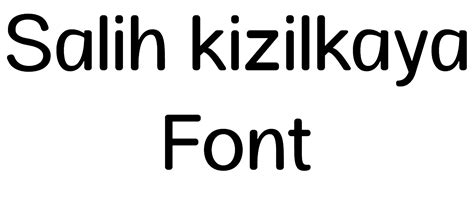 Salih Kizilkaya Font Dafontstyle