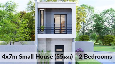 Two Story Small House Design With Floor Plan