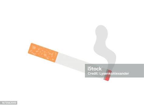 フラットスタイルのタバコのアイコン分離型背景に喫煙ベクターイラストタバコサインビジネスコンセプト がん細胞のベクターアート素材や画像を多数