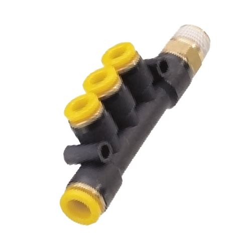 Tee Multiplo Macho Para Neumatica Surmaq
