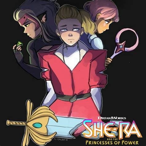 She Ra And The Princesses Of Power Season 5 Catra And Glimmer And Adora