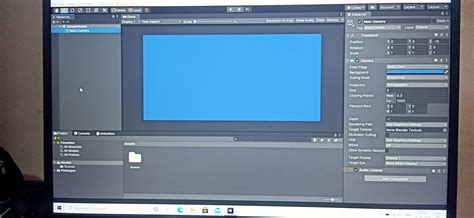 When I Start A New Project I Only See A Blue Screen Instead Of Camera And Usual Background Why