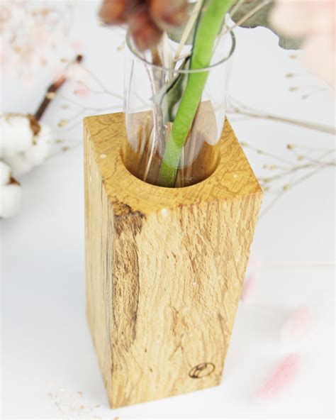 Holzvase Aus Buchenholz Schmal Orangewood Online Shop