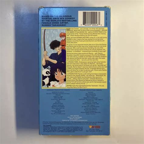Ranma 12 Vhs Tv Series Vol 2 9 And More English Dubbed Rumiko