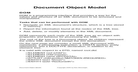 pdf document object model