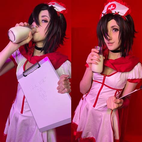 Drink Milk And Get Vaccinated 🌹 Nurse Ruby Cosplay R Rwby