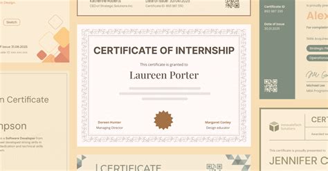 15 Internship Certificate Templates To Edit