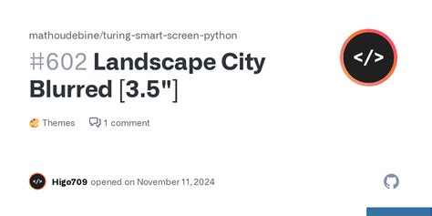 Landscape City Blurred 35 · Mathoudebine Turing Smart Screen Python