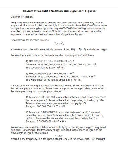Scientific Notation 19 Examples Format How To Pdf
