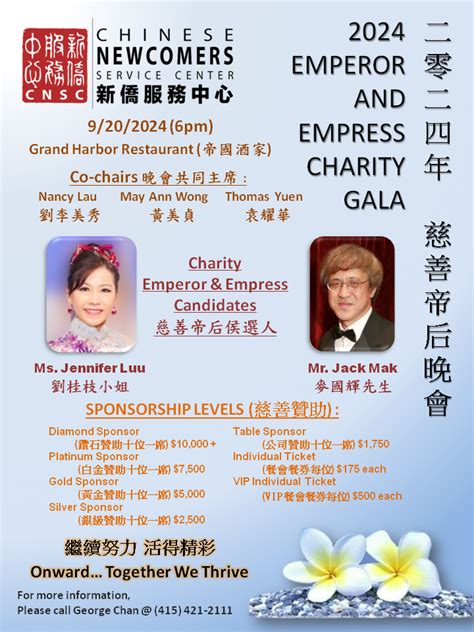 Non Profit Annual Economic Statement Chinese Newcomers Service Center