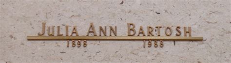 Julia Ann Bartosh 1898 1988 Memorial Find A Grave