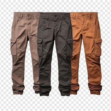 Pantalons de chargement pour hommes avec un plain isolé sur fond