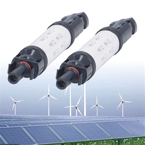 Solar PV Connectors Set IP68 Waterproof Waterproof Solar Fuse Connector Aging For Solar Cables