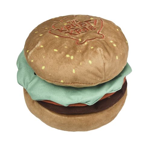 Spongebob Squarepants Krabby Patty Plush Crinkle Toy