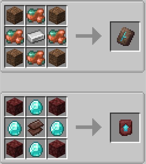 Smithing Template And Disc Recipes Майнкрафт Мод