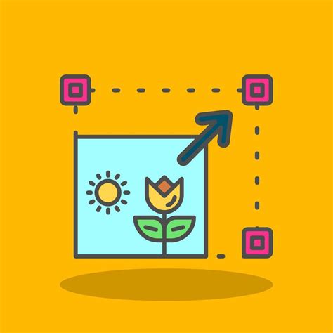 resizing filled shadow icon 41671799 vector art at vecteezy