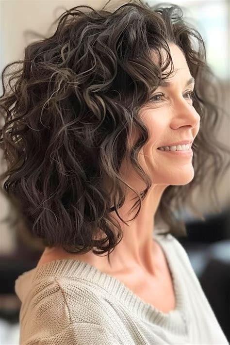 Curly Haircuts Medium Length