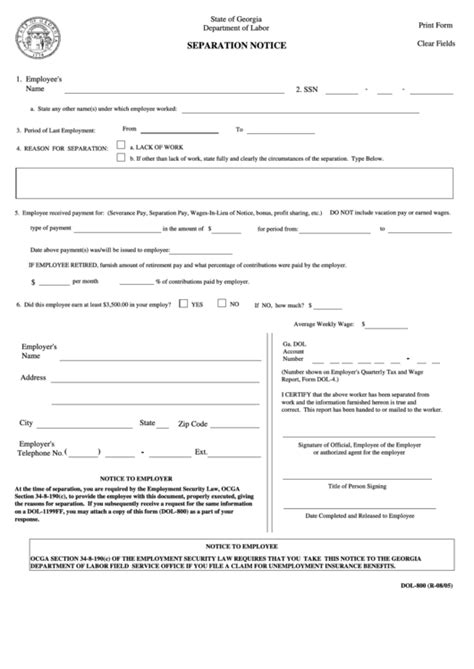 Printable Form Dol 4n