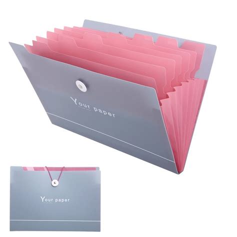 Skydue Expanding File Folder Expandable Folder Letter A4 Paper Accordion Document Organizer Jade