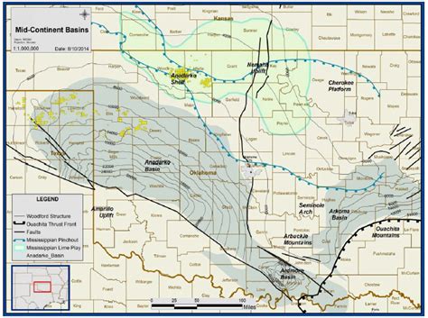 Anadarko Basin Overview Maps Geology Counties