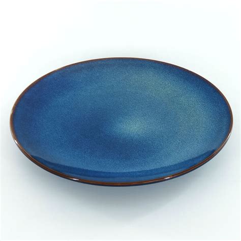 265cm Ceramic Dinner Plate Blue Reactive Glaze Liveeasy Products Ltd