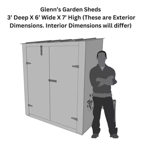 Woodworking Garden Shed Plan 3x6x7 Diy Shed Plans Modern Small