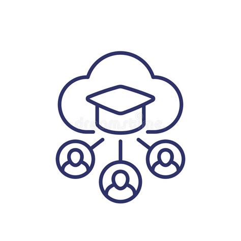 Lms Icon Learning Management System Flat Vector Stock Vector Illustration Of Design System