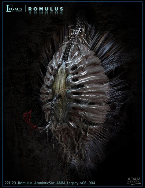 New Alien Romulus Cocoon Concept Art From Adam Milicevic Alien Vs