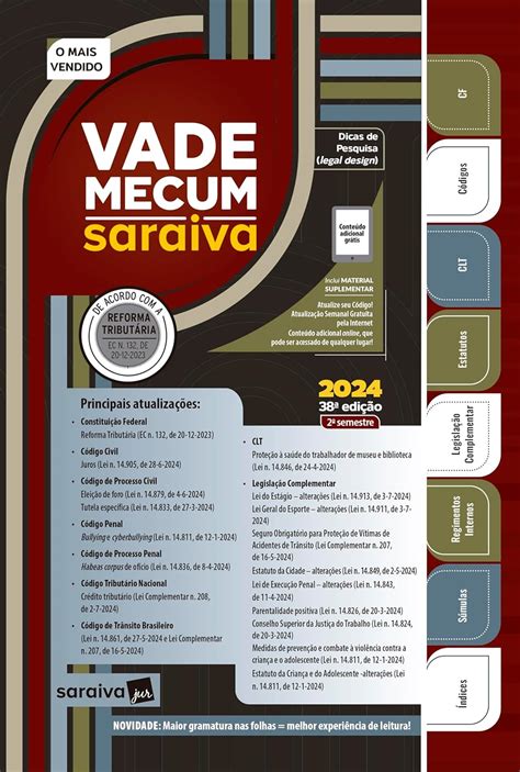 Amazon br eBooks Kindle Vade Mecum Saraiva Tradicional 38ª