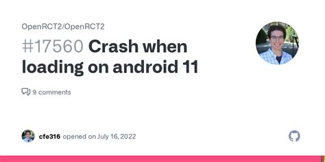 Crash When Loading On Android 11 · Issue 17560 · Openrct2openrct2
