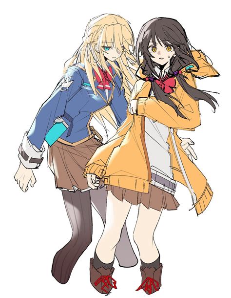 Toujou Tsukasa And Asakura Karen Heaven Burns Red Drawn By Wuubaiwan
