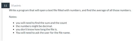 Solved 11 10 Points Write A Program That Will Open A Text
