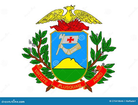 Escudo De Armas Del Mato Grosso Brasil Foto De Archivo Imagen De