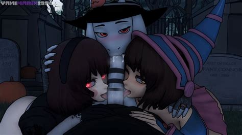 Rule 34 3d Black Magician Girl Cosplay Blowjob Chara Cum In Mouth