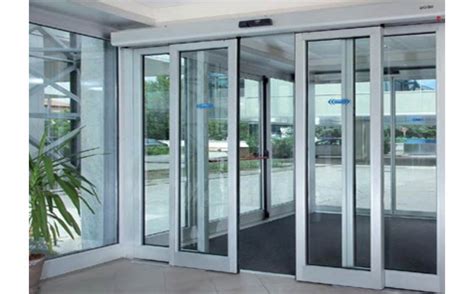 Commercial Store Supermarket Shop Aluminum Sliding Door Design Electric