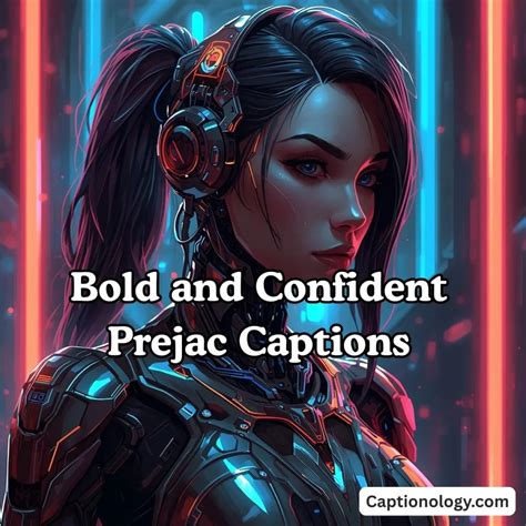Prejac Captions Bold Lines For Confident Expression