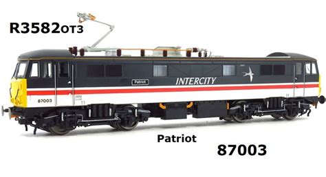 Hornby R3582ot3 Class 87 87003 ‘patriot In Intercity Swallow Livery