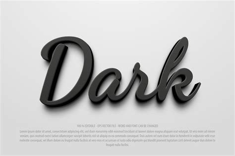 Simple Black Editable Text Effect Graphic By Mugimulya · Creative Fabrica